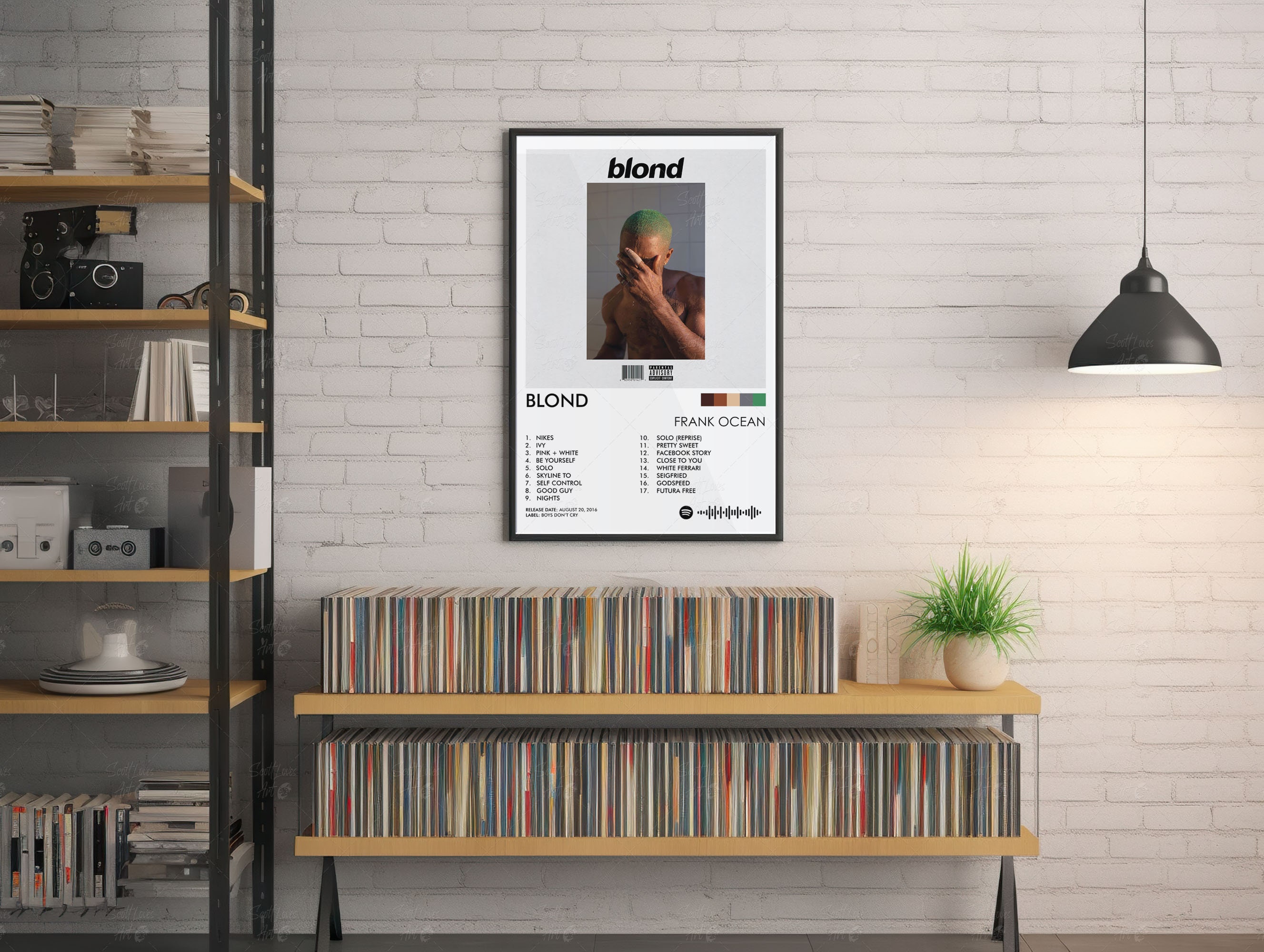 Frank Ocean Album Poster Blond Poster Print, Premium Print Poster ...