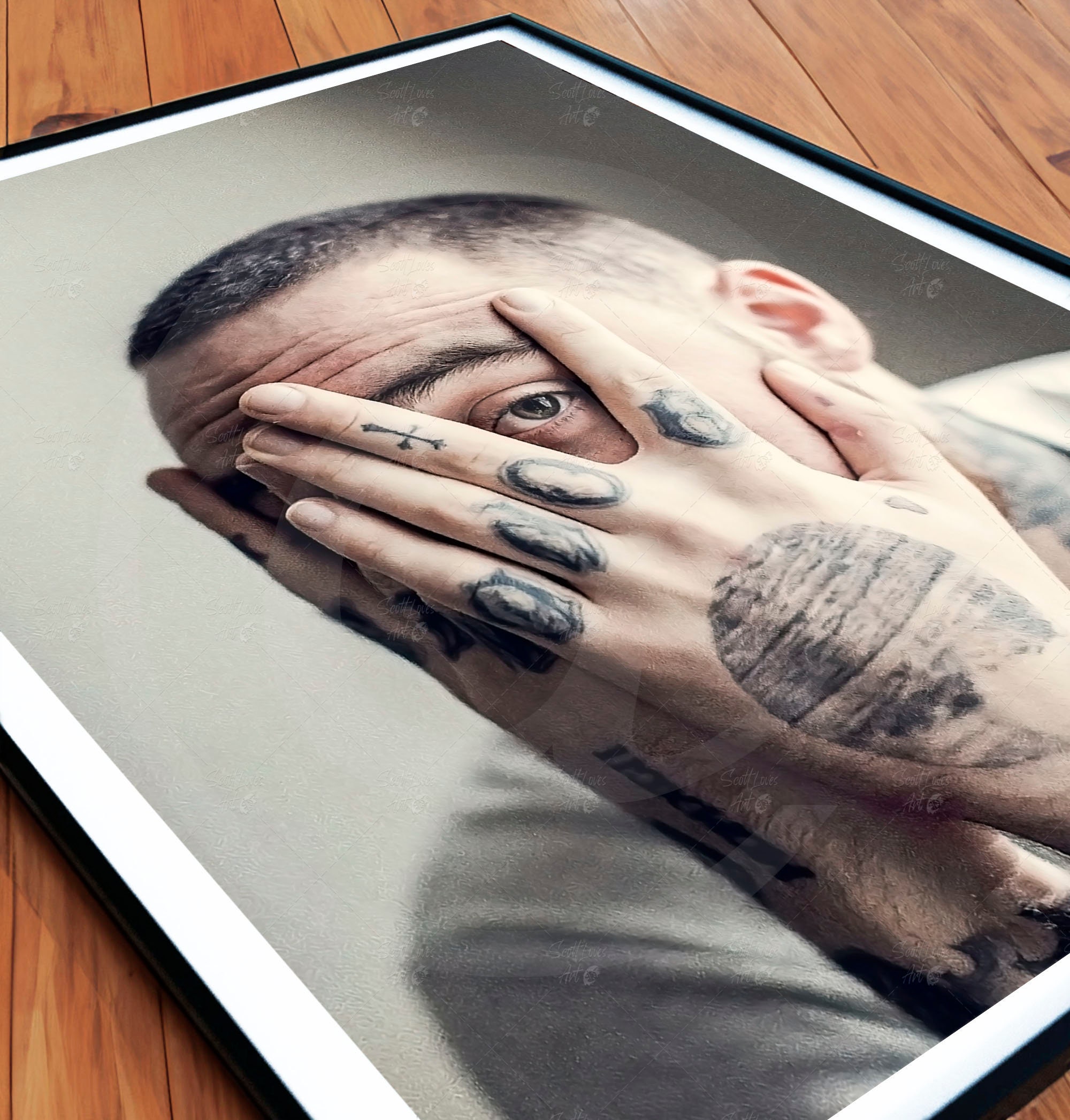 Mac Miller Poster Hands on Face Self Care Mental Health - Etsy Australia