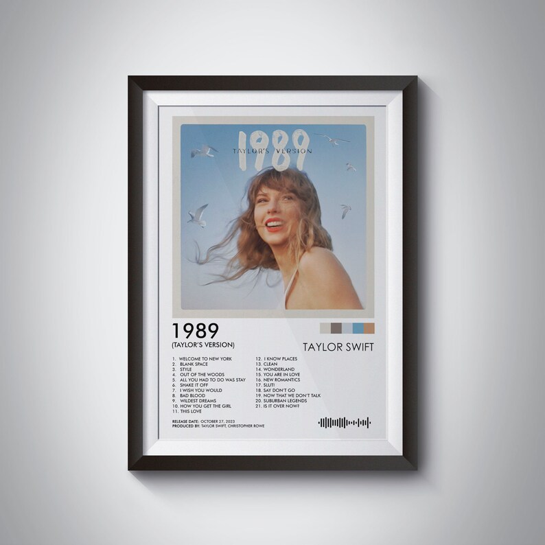 Taylor Swift 1989 Taylor's Version Poster, Taylor Swift Poster Print ...