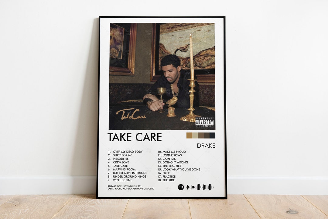 Drake Poster Take Care Poster, Drake Take Care Album Poster, Drake ...