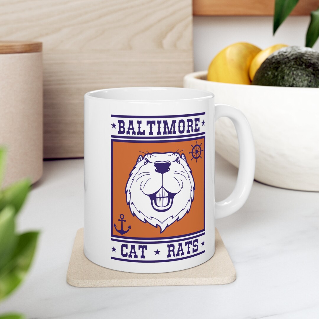 Baltimore Cat Rat Mug, Baltimore Mug, Cat Rat Mug, Maryland Mug, Funny ...