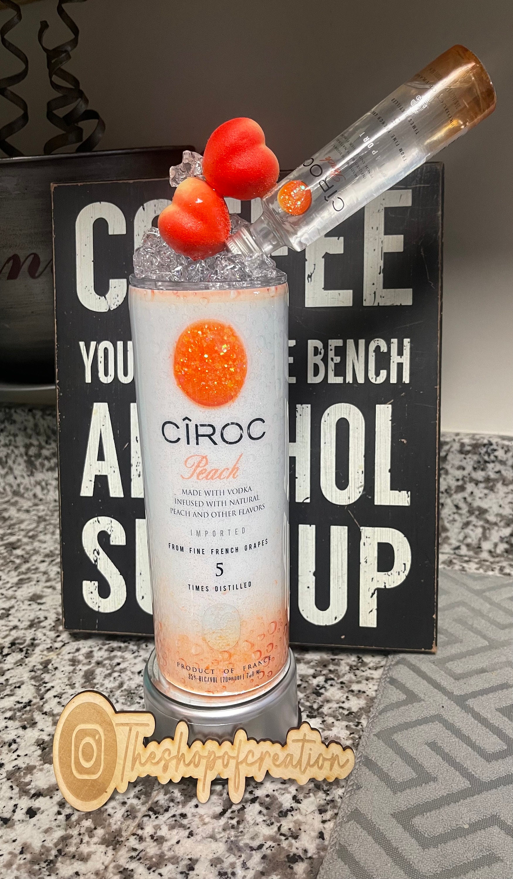 Peach Ciroc Tumbler - Etsy