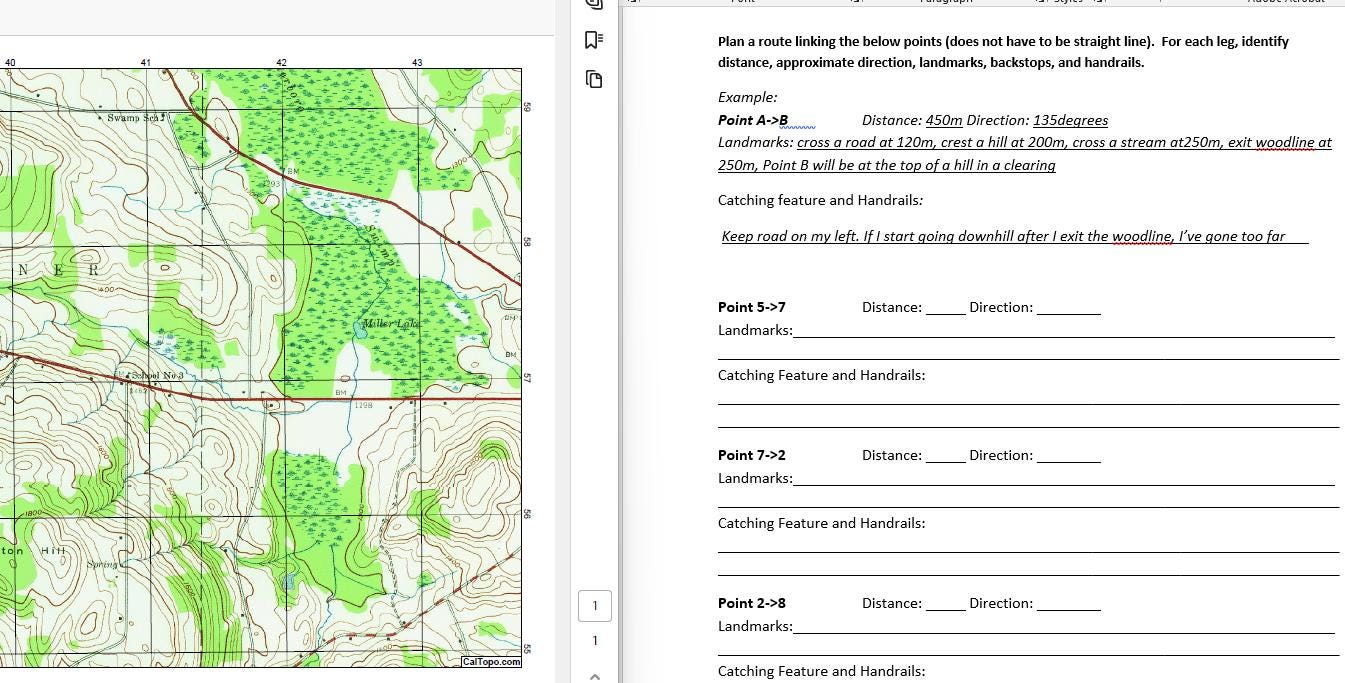 Land Nav Training Binder- Ppts, Worksheets, and Practical Exercises - Etsy