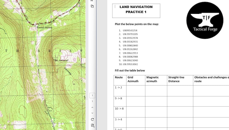 Land Nav Training Binder- Ppts, Worksheets, and Practical Exercises - Etsy