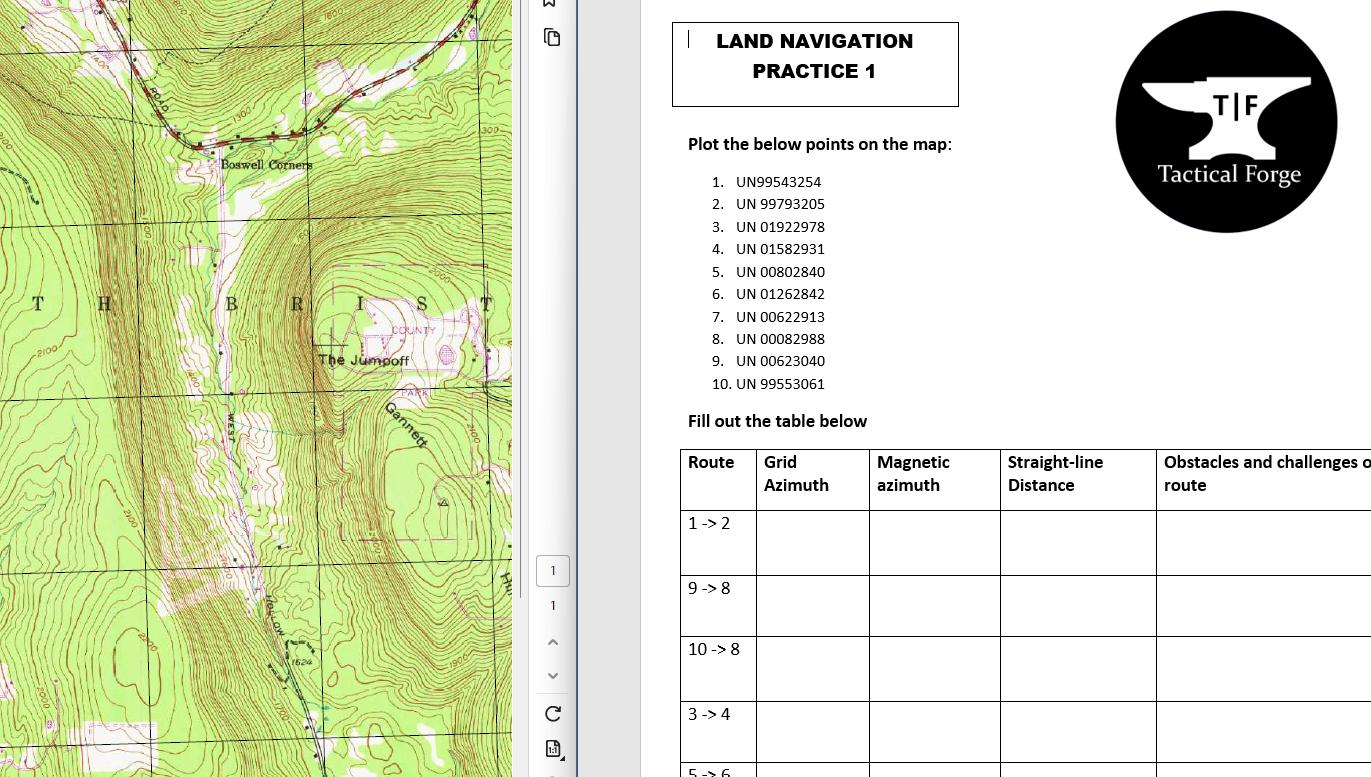 Land Nav Training Binder- Ppts, Worksheets, and Practical Exercises - Etsy