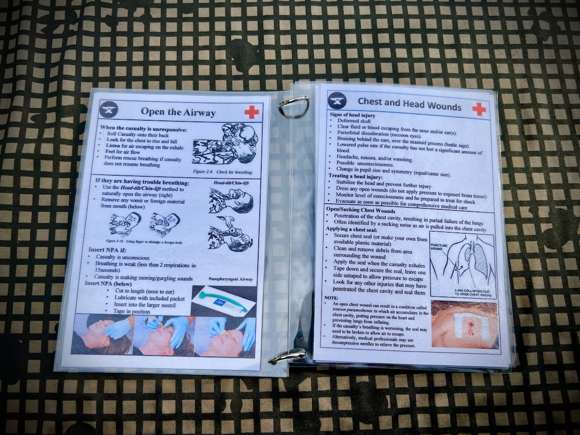 Field Cards Combat First Aid - Etsy