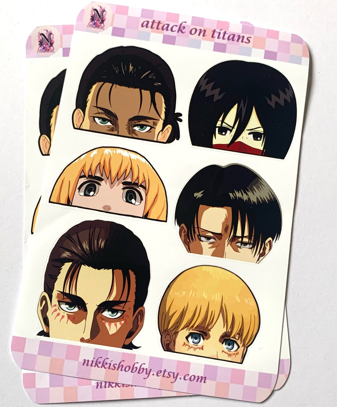 Attack on Titan Peeker/anime Sticker/vinyl Waterproof/decoration/manga ...