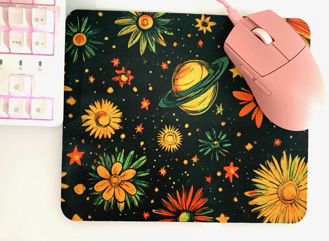 Mousepad Cosmic Flower / 20x24" / Nonslip / Perfect for Gifting and ...