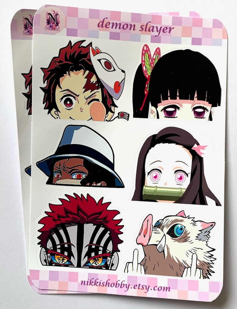 Demon Slayer Peeker /anime Sticker/vinyl Waterproof/decoration/manga ...