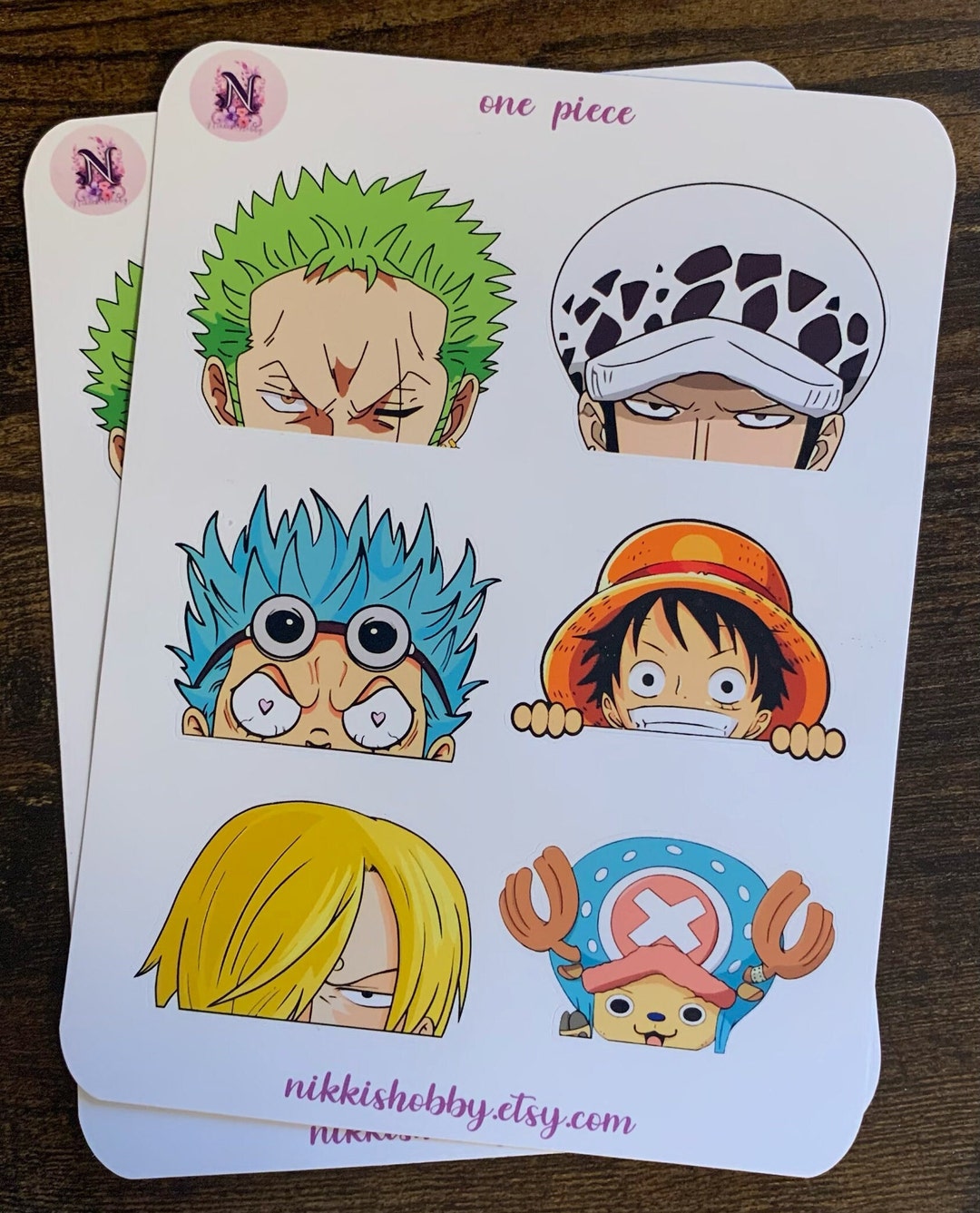 One Piece Peeker Sticker/anime Sticker/vinyl Waterproof/decoration ...