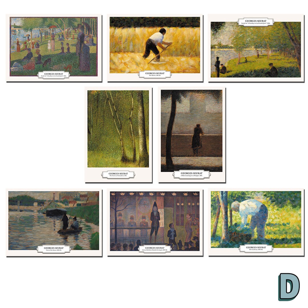 George Seurat Printable Wall Art: Iconic Pointillism Masterpieces, Post ...
