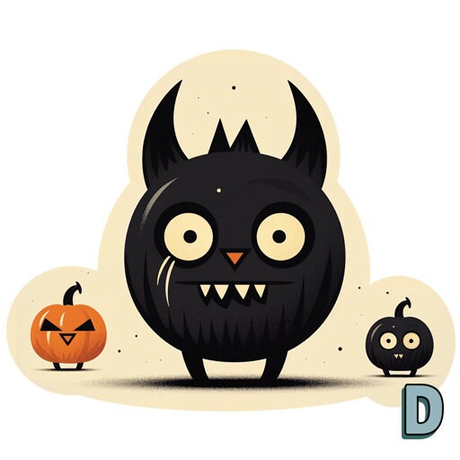 60 PRINTABLE Halloween Sticker Sheet Pack Retro Halloween - Etsy