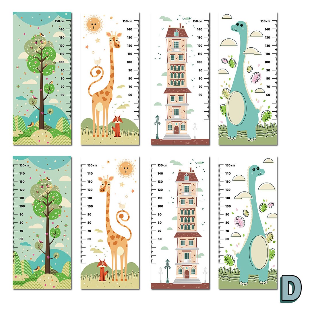 Growth Chart for Kids Pack, Canvas Ruler, Personalized Baby Gift ...