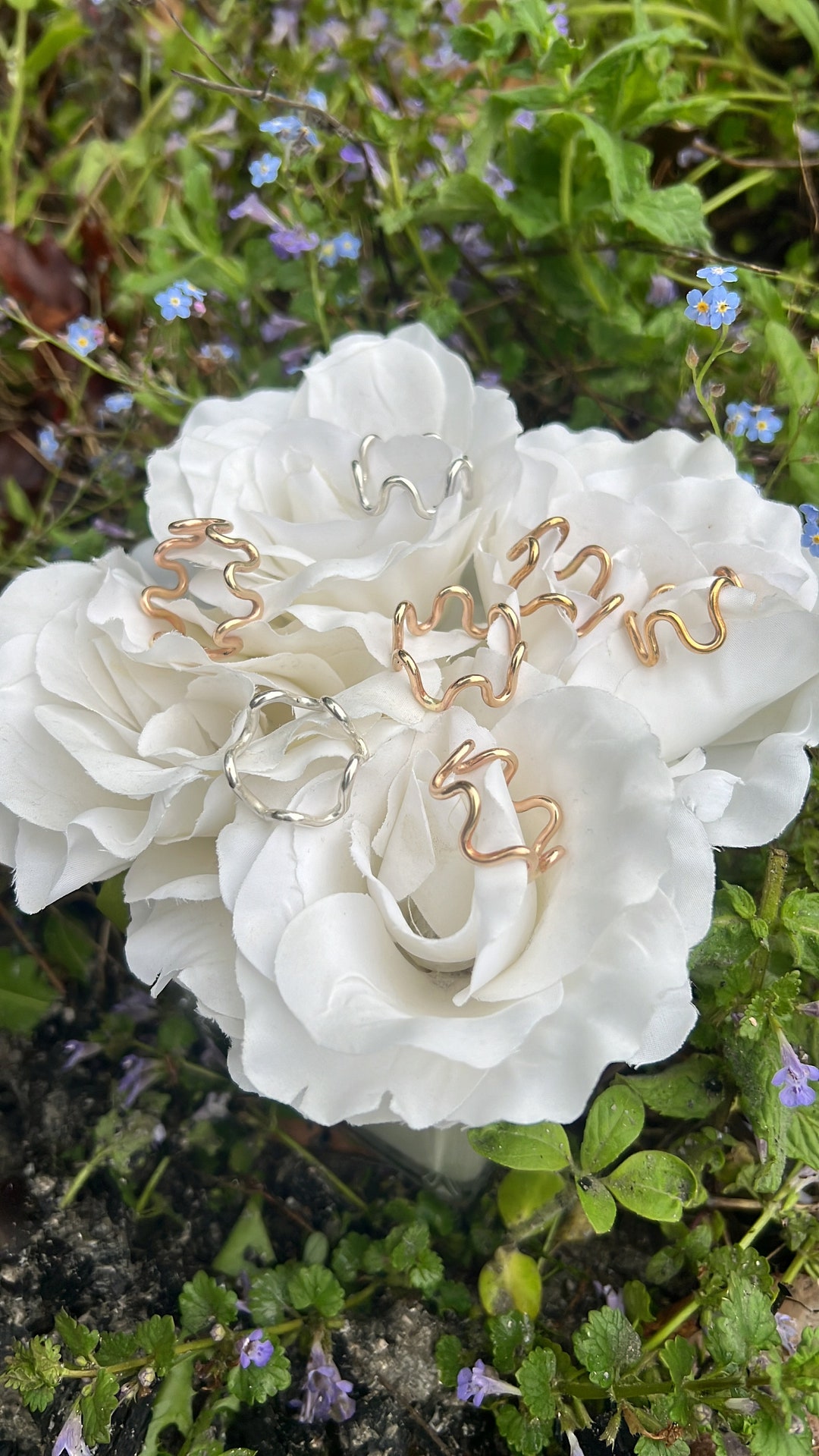 Thick Squiggle Ring (14k Gold Fill or 925 Silver) - Etsy