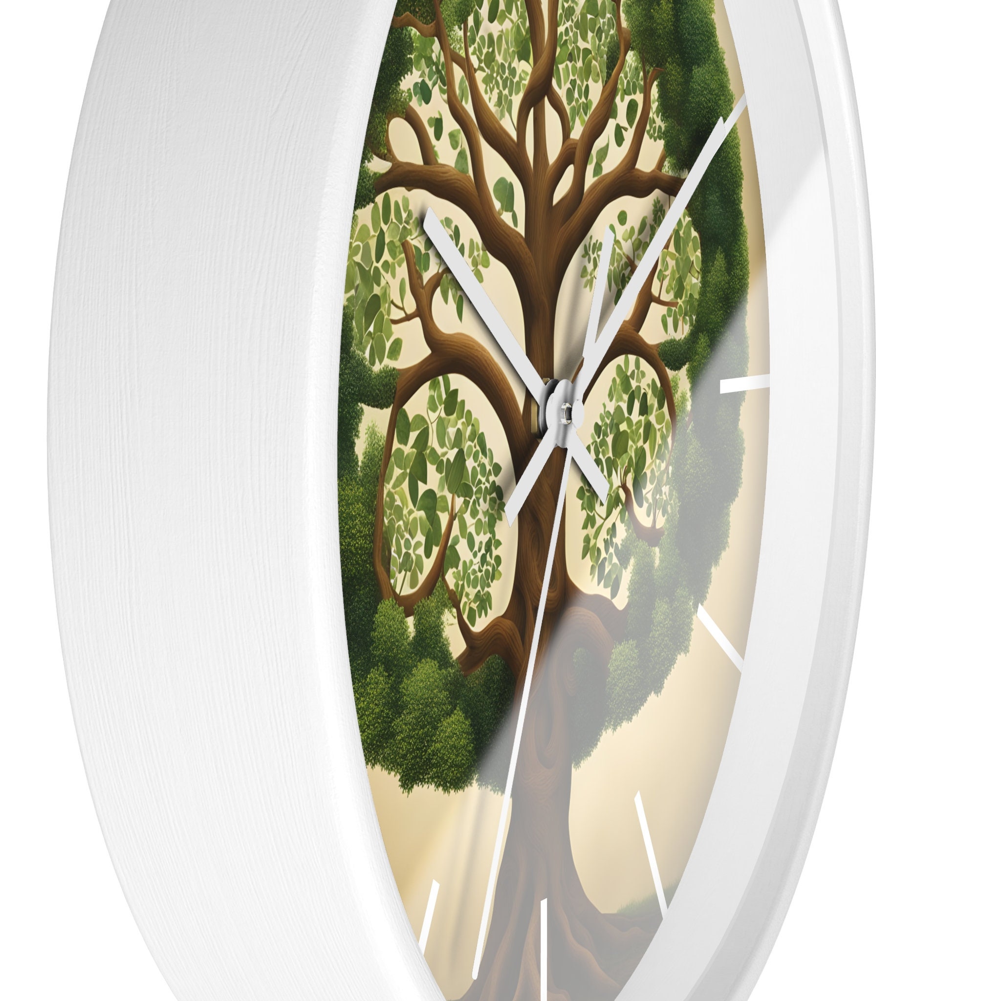 Analog Tree of Life Wall Clock Silent Wall Clock Natural - Etsy