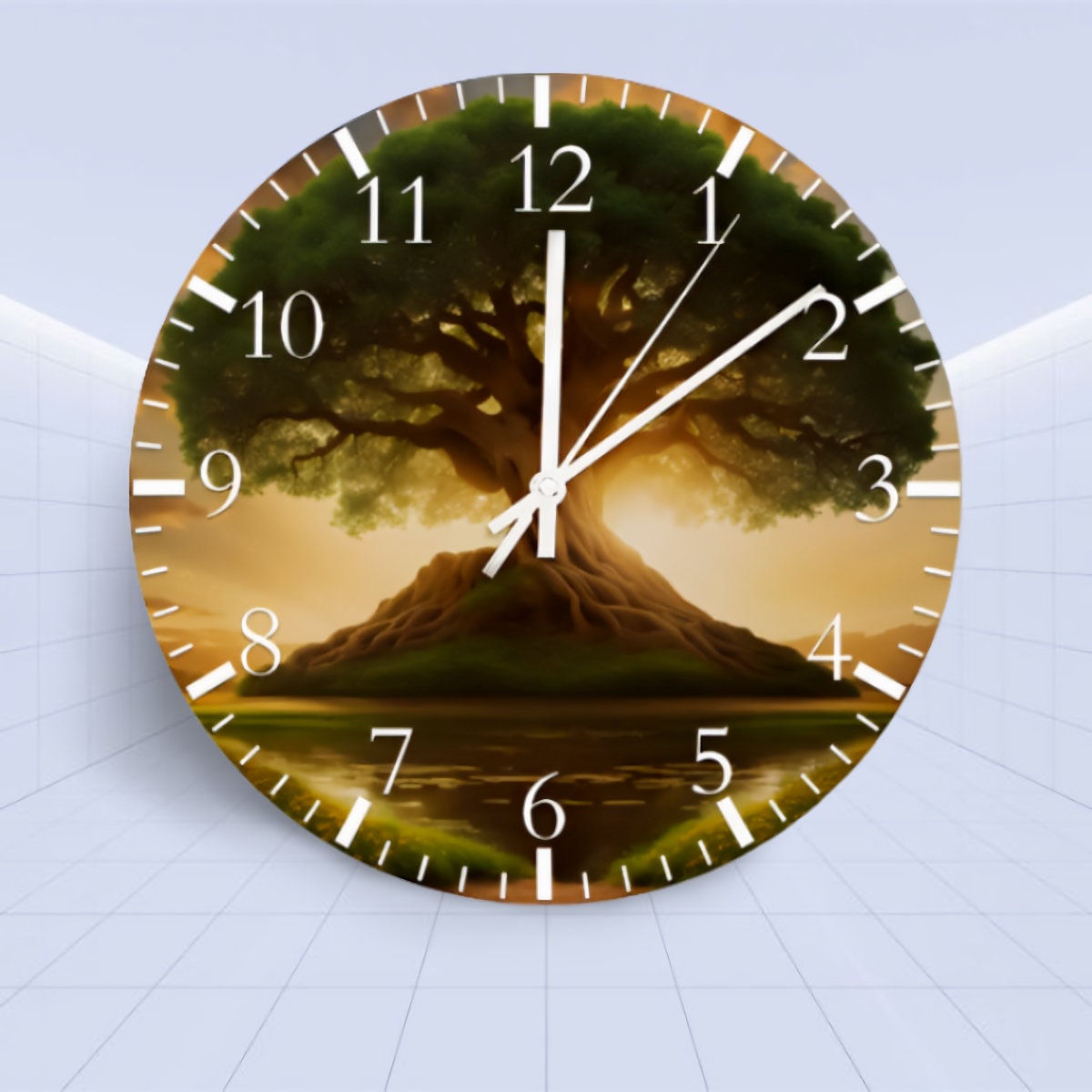 Tree of Life Wall Clock Wall Clock Modern Round - Etsy