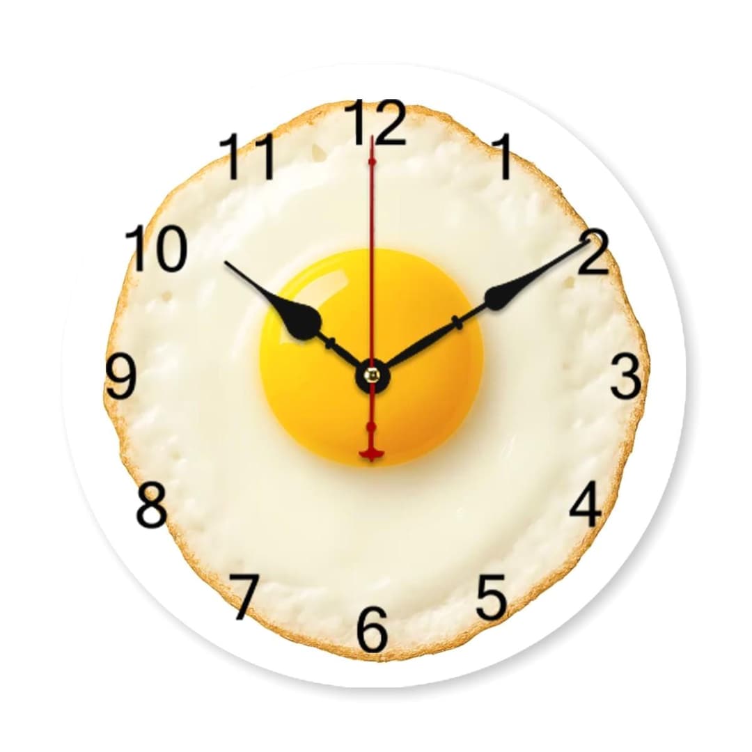 Egg Wall Clock: Funny Kitchen Decor - Unique Chef Gift - Etsy