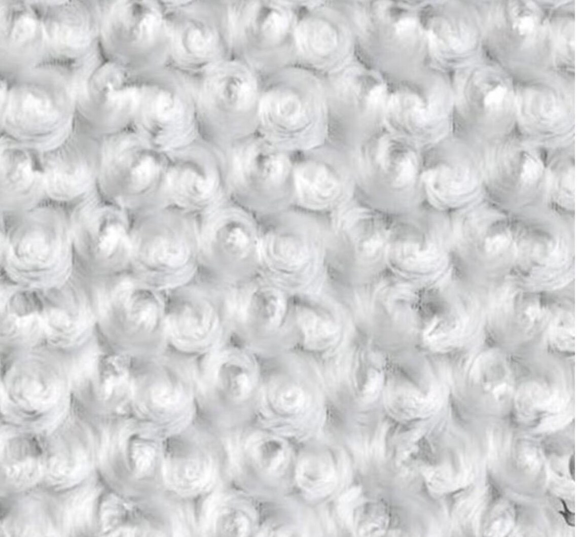 Tied Together Plush Faux Fur White Scrunchie - Etsy