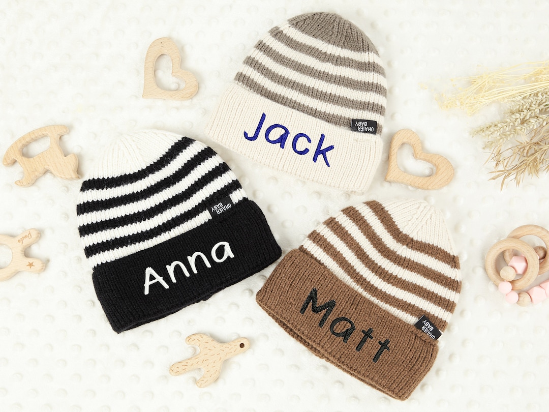 Personalized Baby Beanie Hat Custom Infant Newborn Gifts Name - Etsy