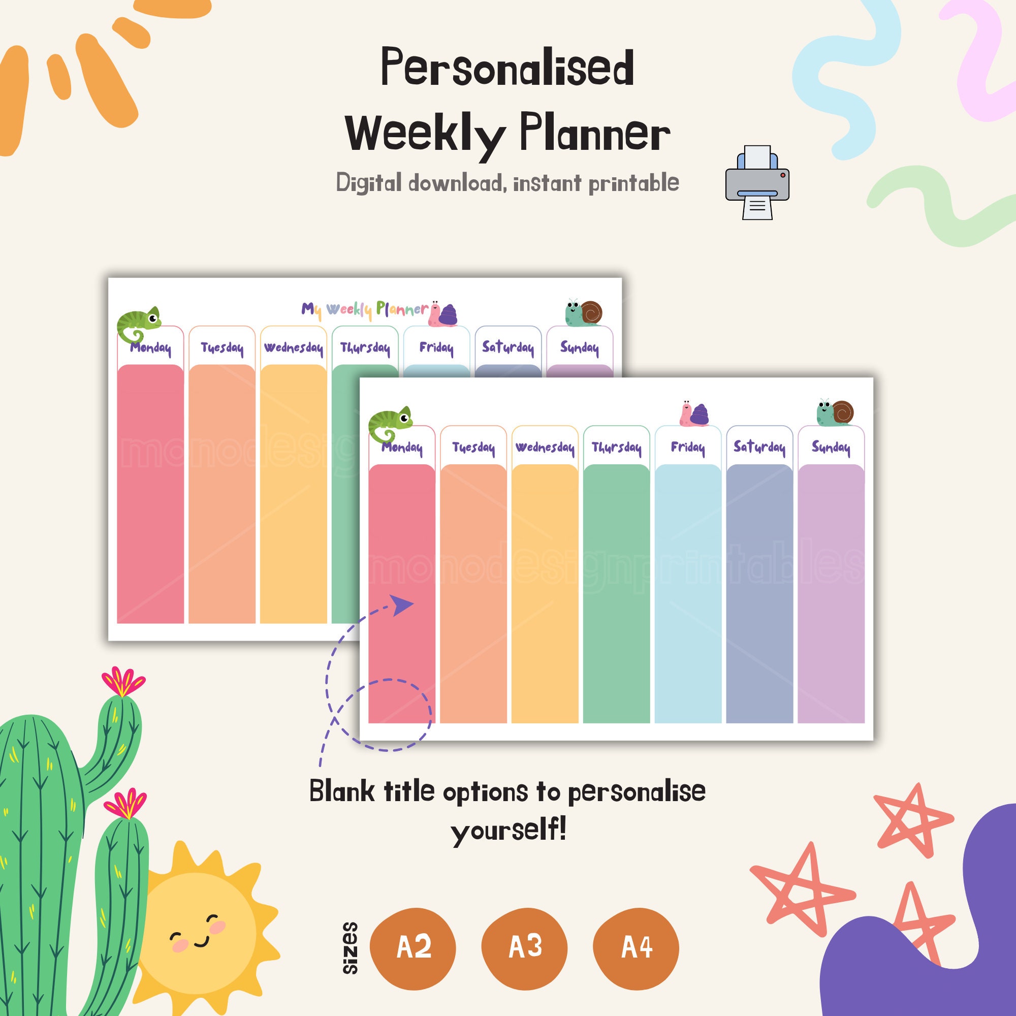 Kids Diary Printable Kids Daily Routine Kids Daily Schedule - Etsy