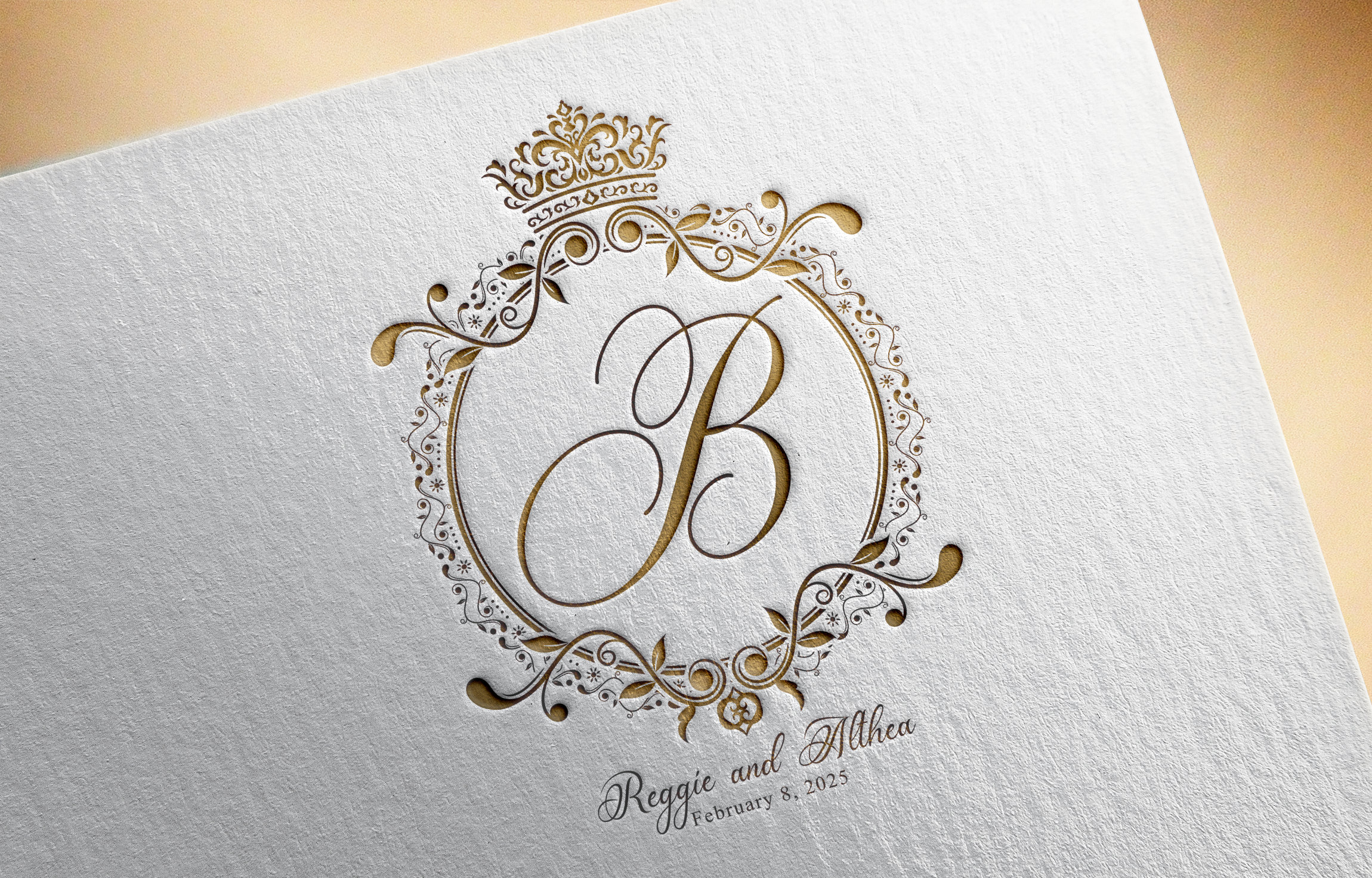 Custom Wedding Logo Design, Modern Minimalist and Luxury Wedding ...