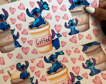 Lilo & Stitch UV DTF 16oz Cup Wraps No Heat Neededeasy to Apply - Etsy