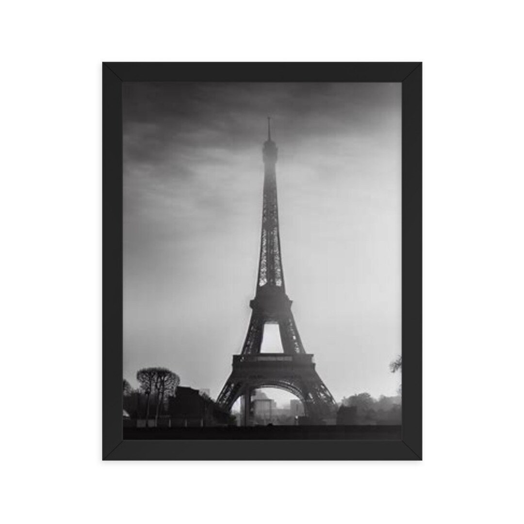 Parisian Elegance: the Eiffel Tower in the Morning Mist in - Etsy