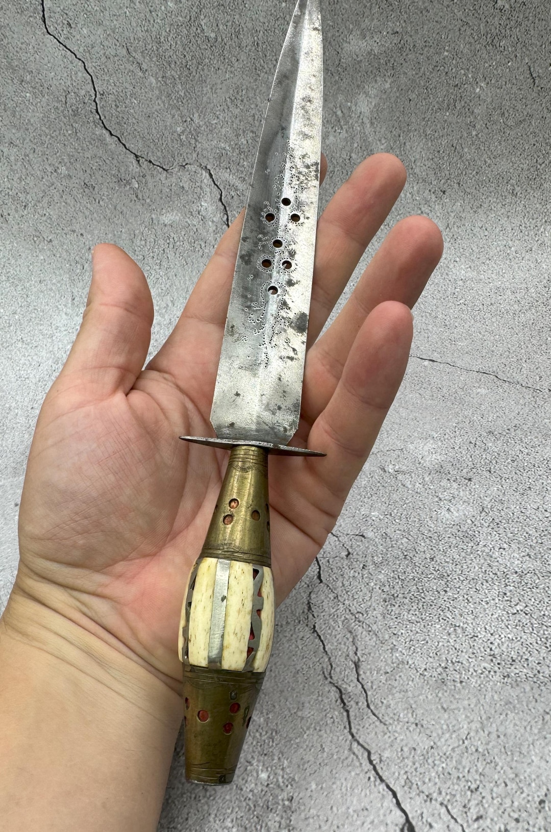 An Old Spanish Dagger, an 18th-century Albacete Knife, Handmade, Handle ...