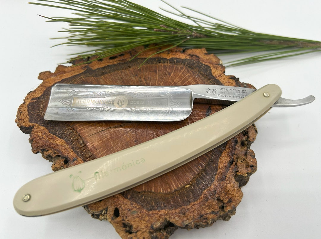 Razor FILARMONICA 14 DOUBLE TEMPLE Jose Momserrat Pou Straight Razor ...