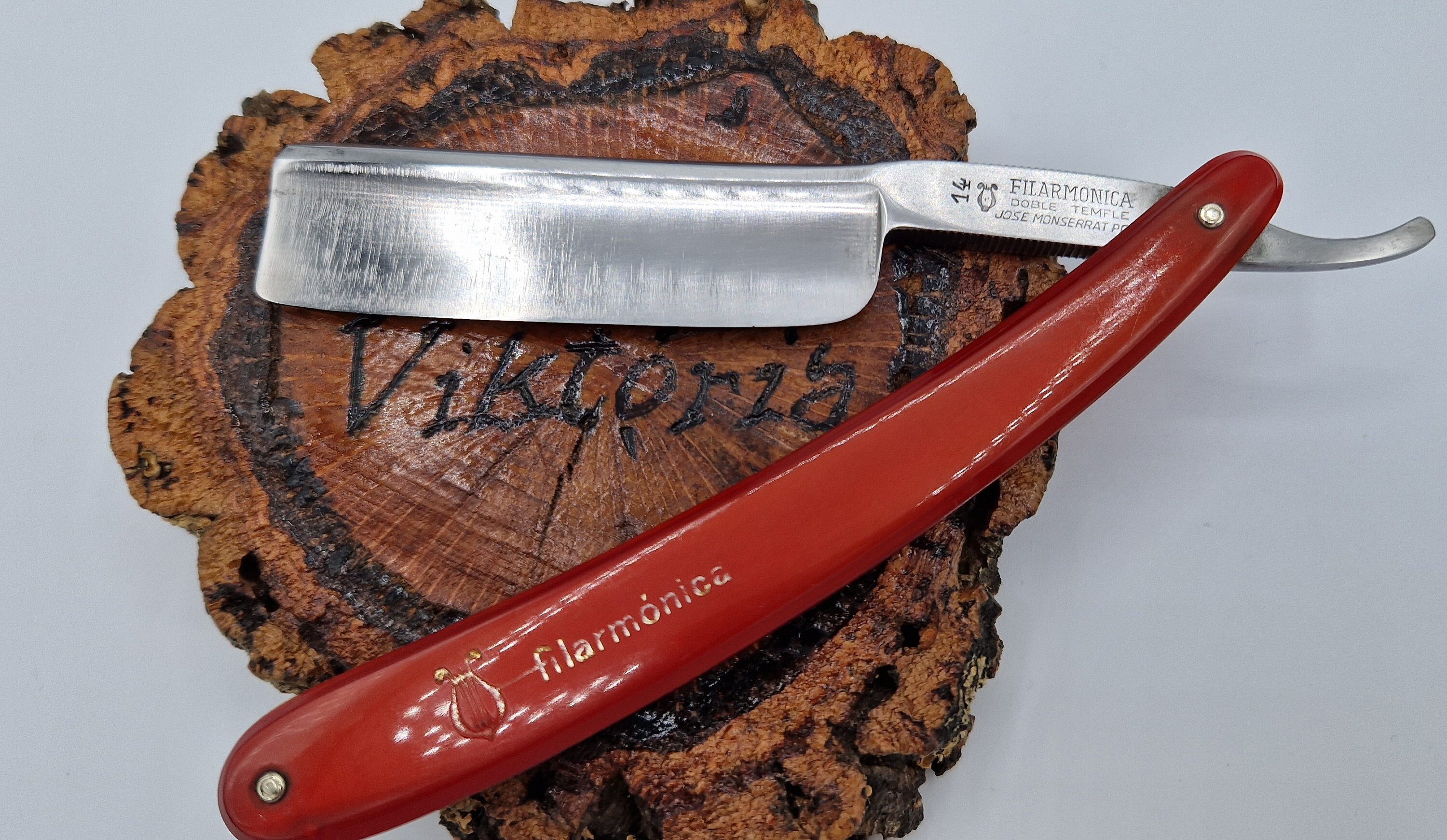 Razor FILARMONICA 14 DOUBLE TEMPLE Jose Monserrat Pou Straight - Etsy