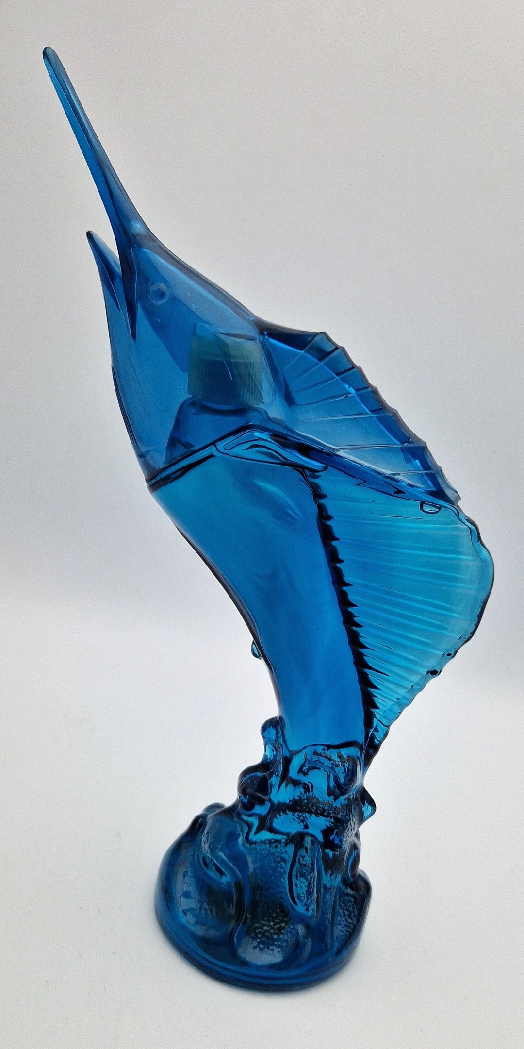 Glass Bottle of Avon Sea Trophy Pyrenees Blue Marlin Perfume, Original ...