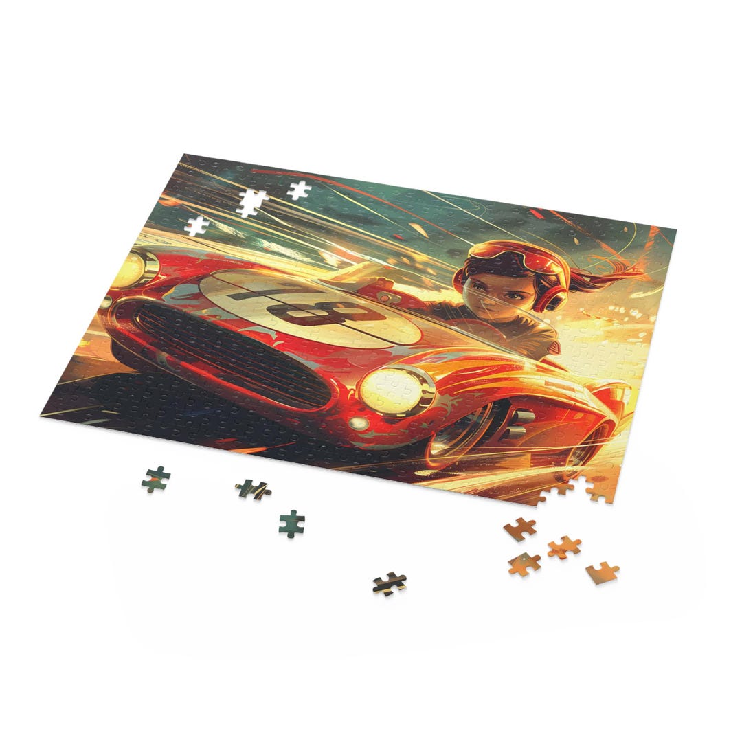 Girl Race Car Driver Puzzle Lover Gift for Race Car Fan Puzzle for ...