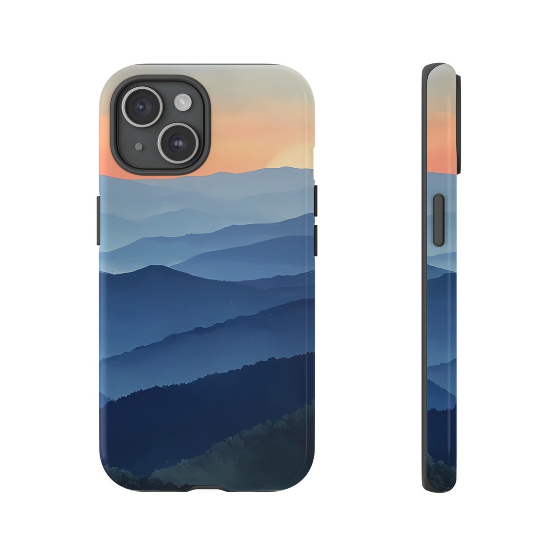 Blue Ridge Mountain Sunset iPhone Tough Phone Case Blue Ridge Mountain ...