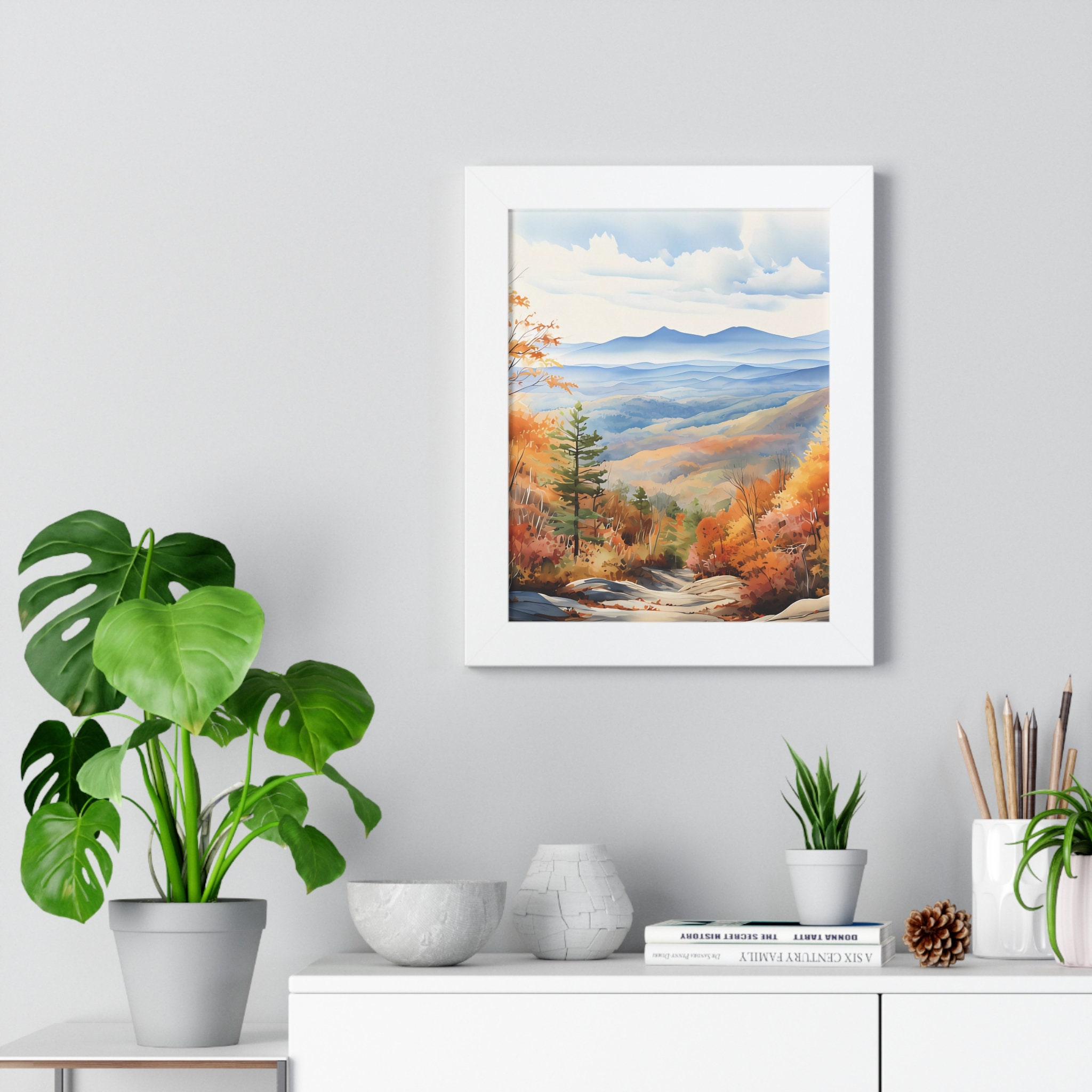 Blue Ridge Mountains in the Fall Art Fall in the Blue Ridge Mountains ...