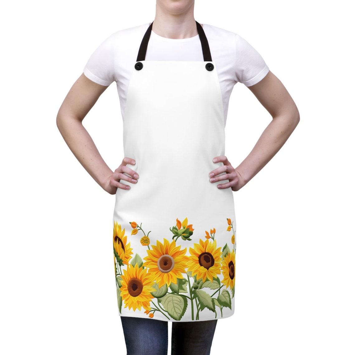 Sunflower Apron Sunflower Kitchen Apron Sunflower Gardening Apron ...