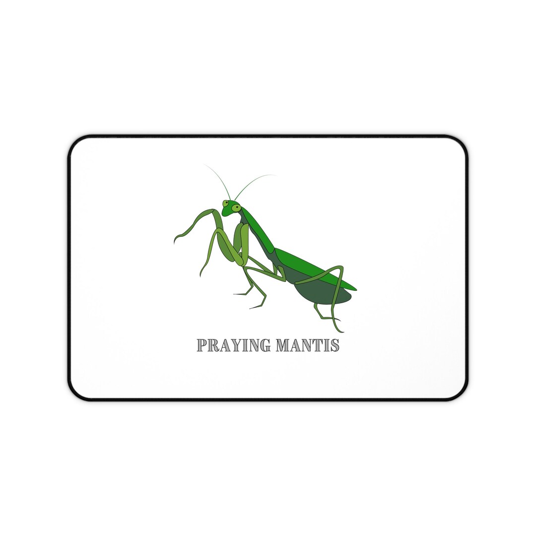 Praying Mantis Desk Mat Praying Mantis Decor Praying Mantis Gift Bug ...