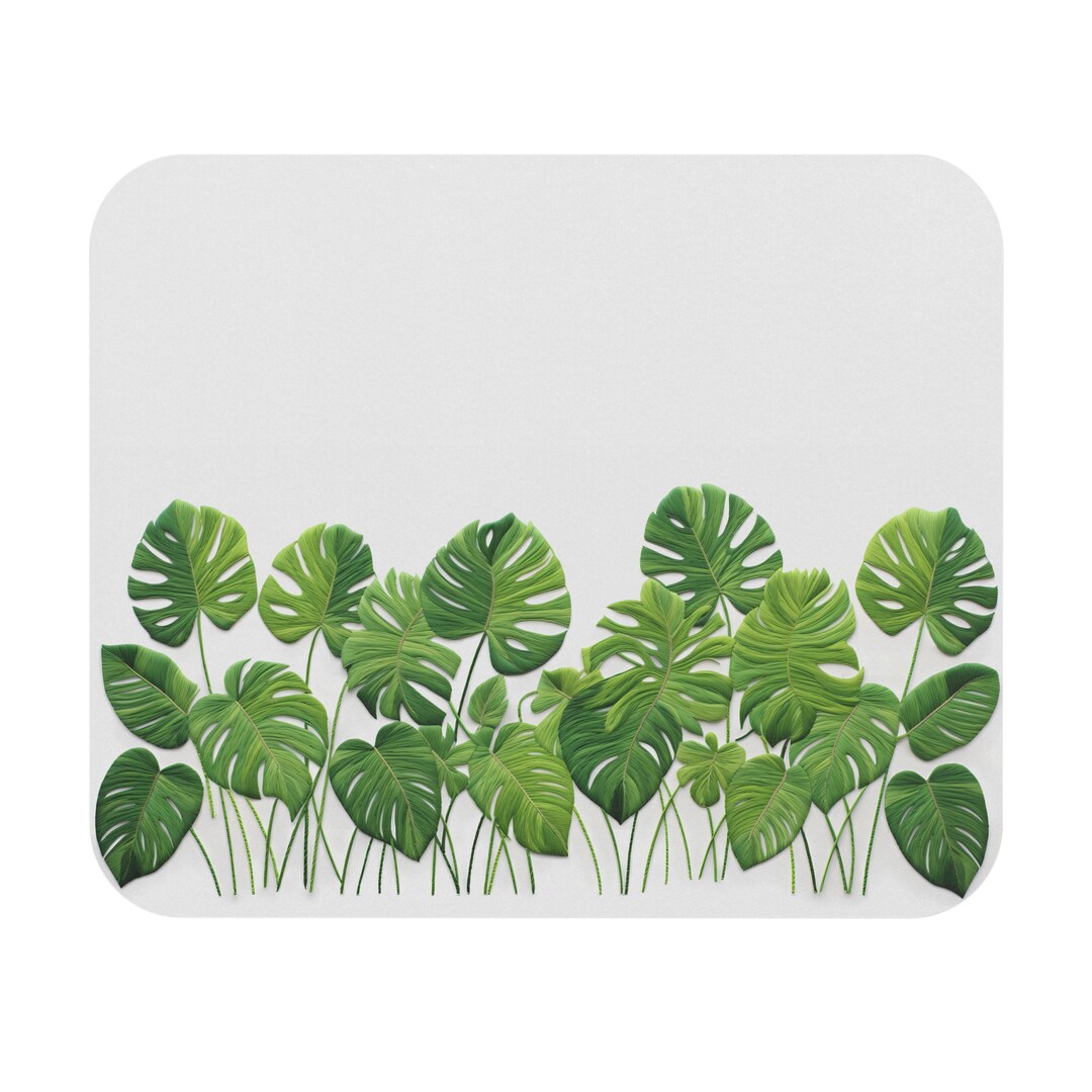 Monstera Mouse Pad Monstera Plant Mouse Pad Monstera Leaves Mouse Pad ...