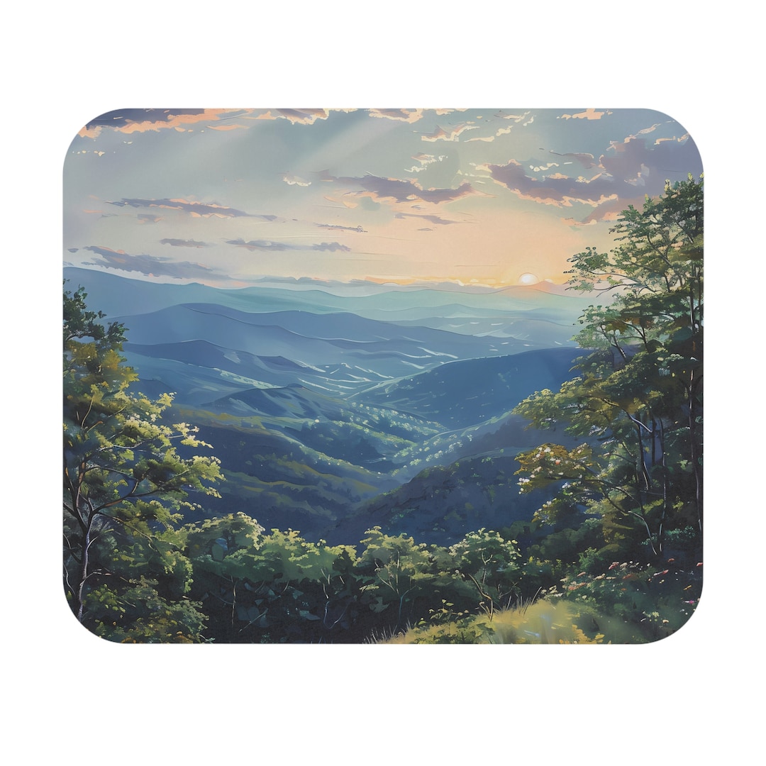 Blue Ridge Mountain Virginia Mouse Pad Blue Ridge Mountain Lover Mouse ...