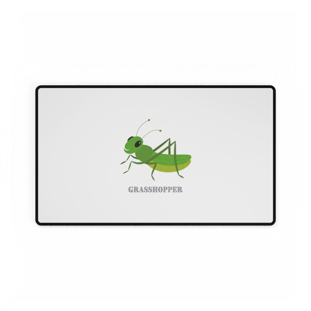 Grasshopper Desk Mats Bug Desk Mat Insect Desk Mat Grasshopper Gift Bug ...