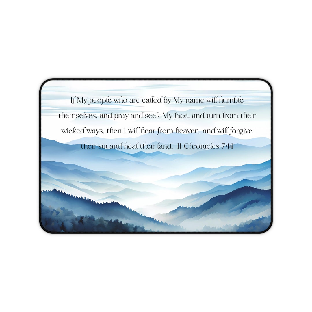 Christian Desk Mat, Biblical Desk Mat, Gift for Christian, II ...