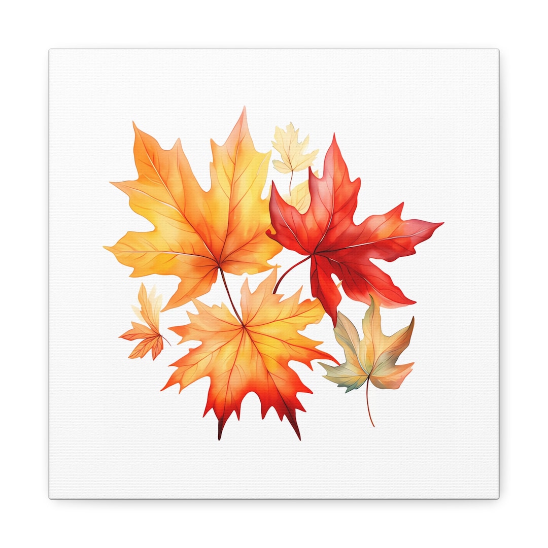 Gorgeous Fall Leaves Art, Fall Leaves Canvas, Fall Wall Art, Fall Decor ...