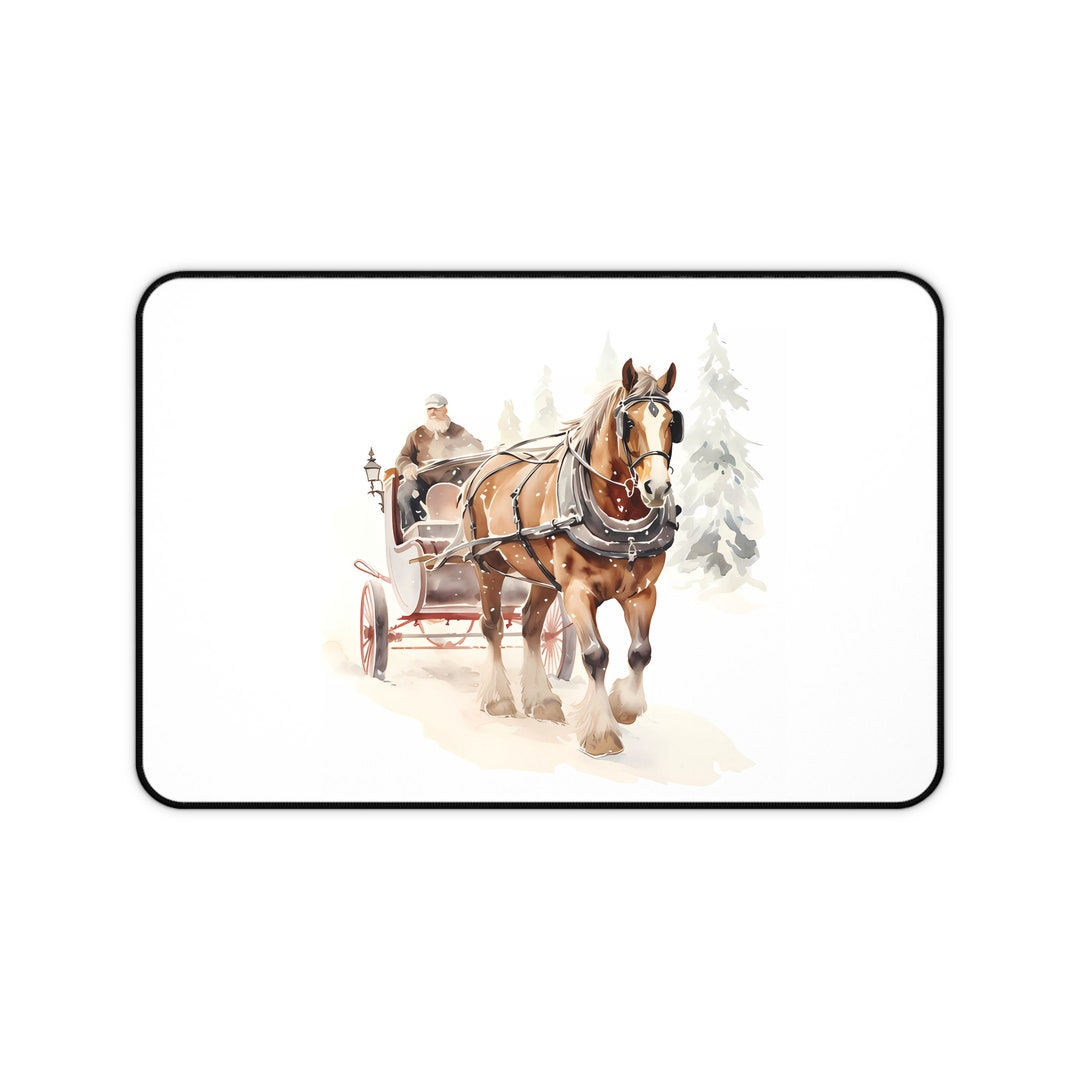 Horse Drawn Carriage Desk Mat Horse Drawn Carriage Desk Mat for Office ...