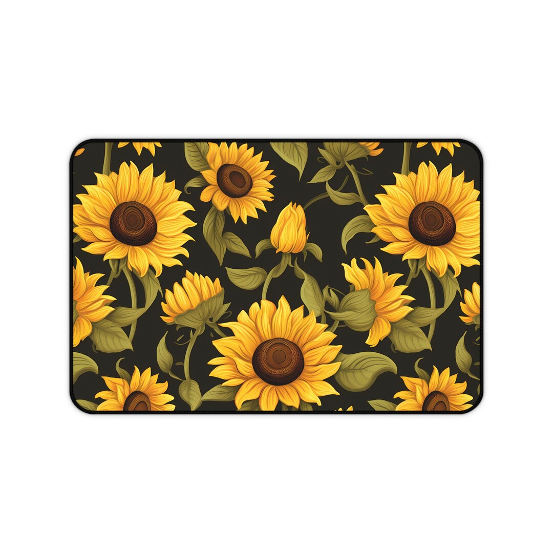 Sunflower Desk Mat Sunflower Lover Desk Mat Sunflower Lover Gift ...