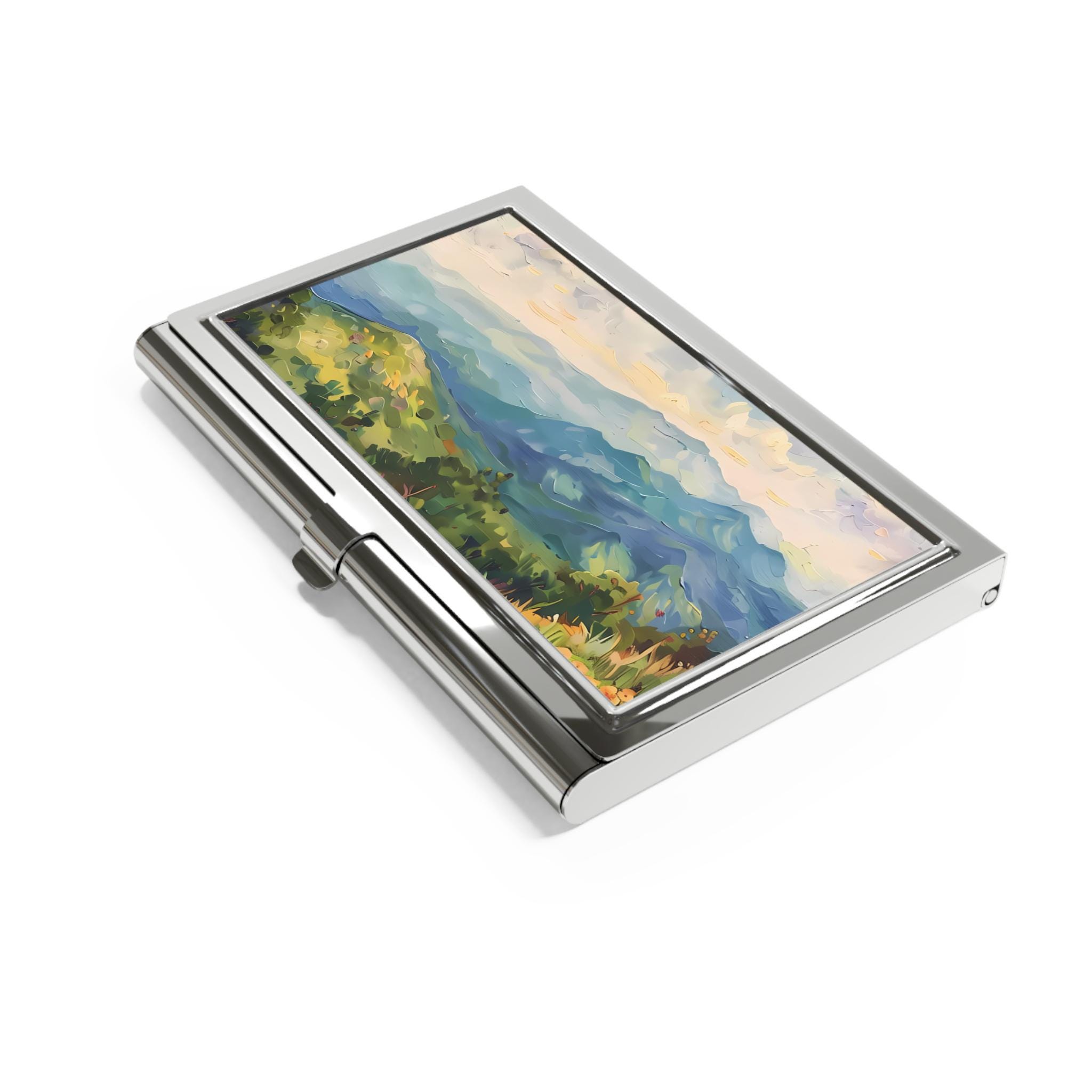 Blue Ridge Mountains Business Card Holder Blue Ridge Mountain Lover ...