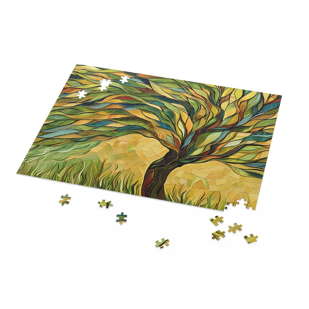 Artsy Autumn Tree Puzzle Tree Lover Puzzle 500-piece Puzzle Fall Colors ...