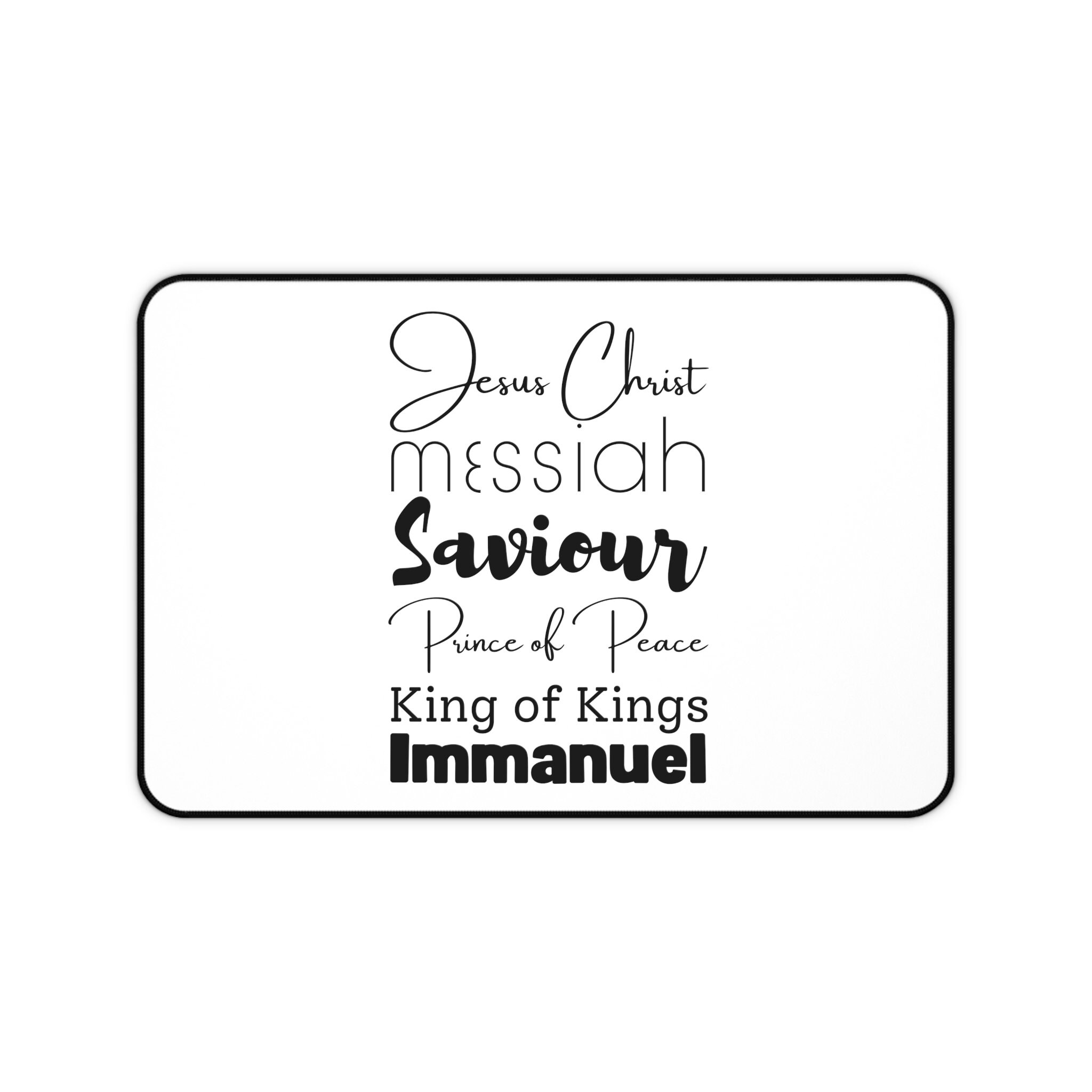 Names of Jesus Desk Mat Jesus Names Desk Mat Inspirational Desk Mat ...
