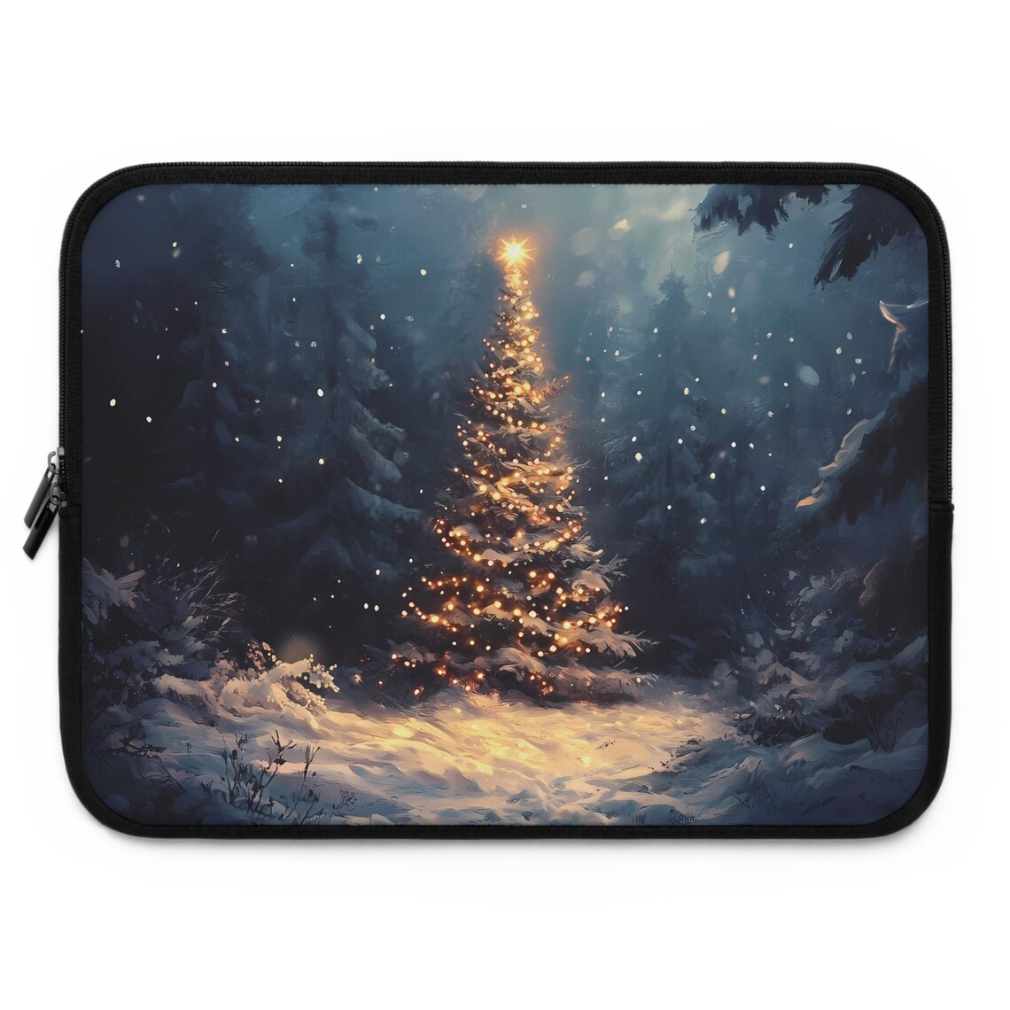 Christmas Tree in the Forest Laptop Sleeve, Christmas Tree Laptop Case ...