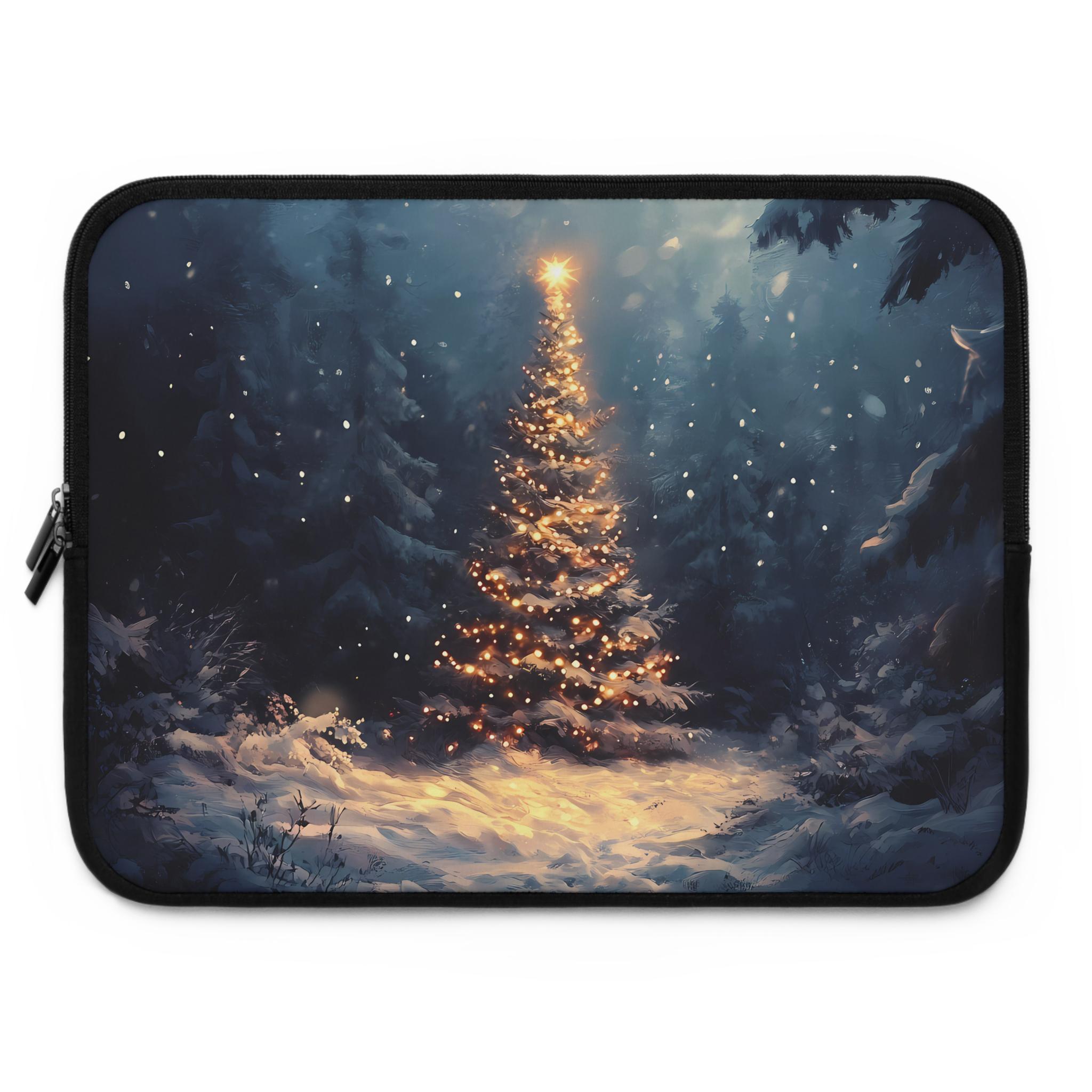 Christmas Tree in the Forest Laptop Sleeve, Christmas Tree Laptop Case ...