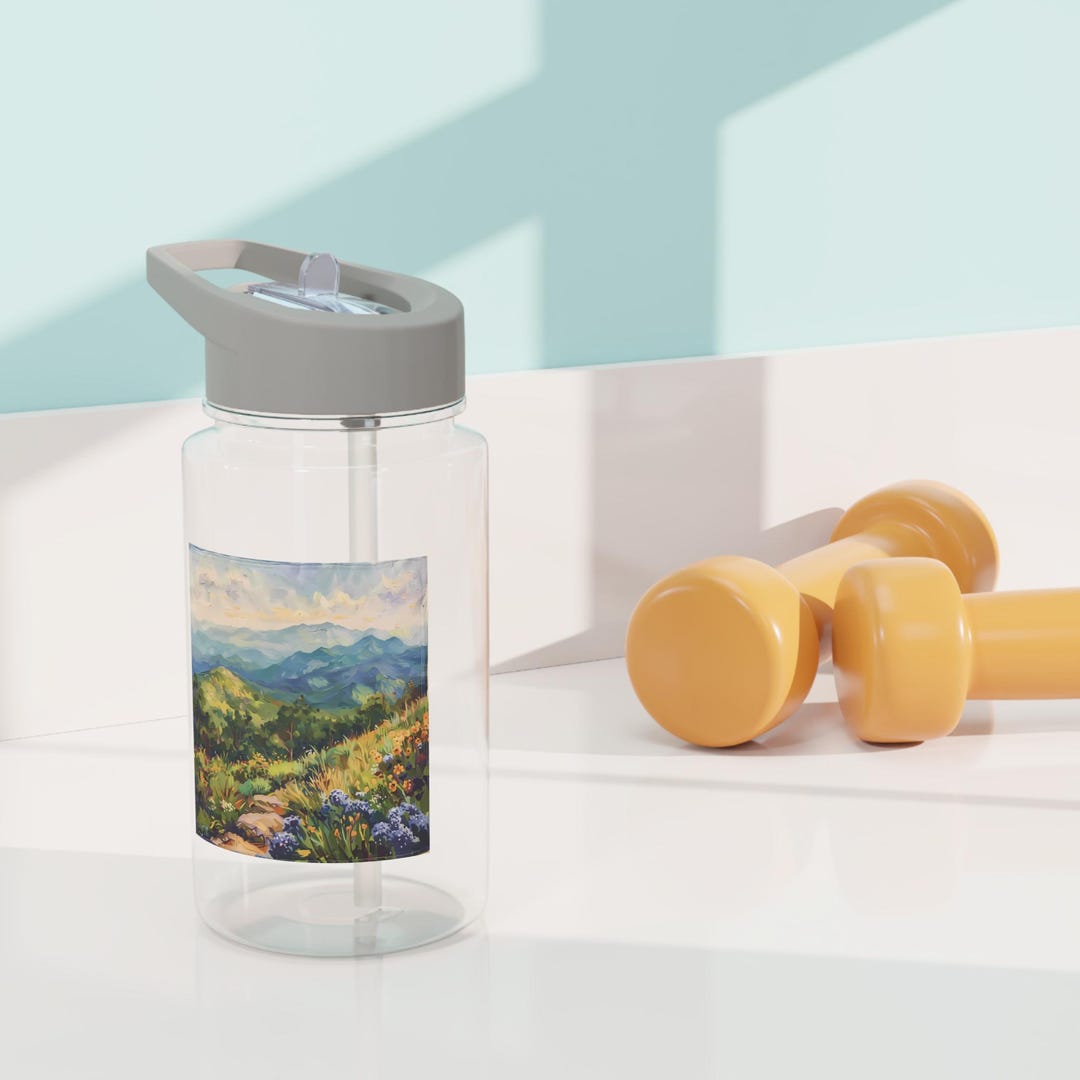 Blue Ridge Mountain Tritan Water Bottle Blue Ridge Mountain Lover Water ...
