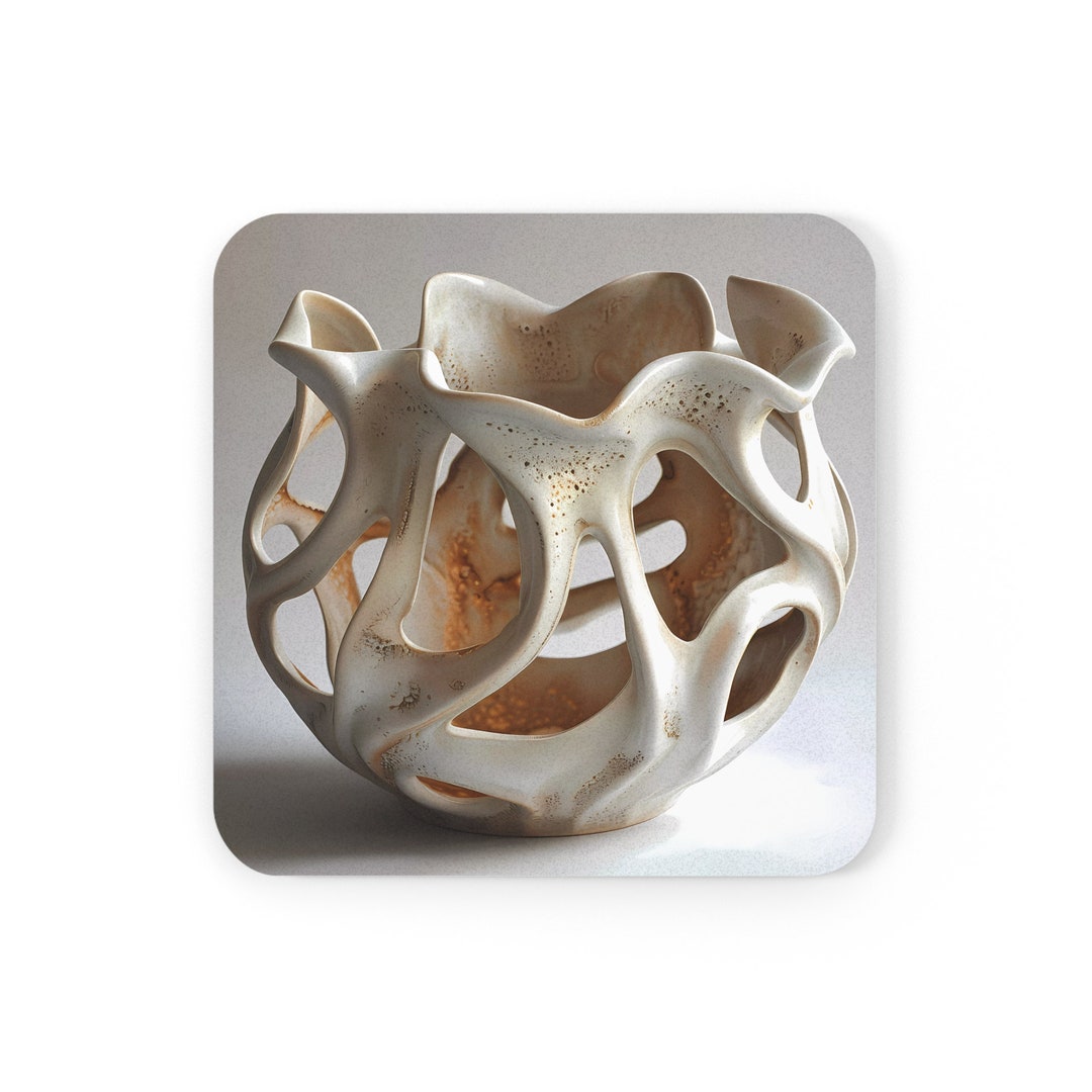 Artsy Bowl Cork Back Coaster Ceramic Bowl Cork Coaster Ceramic Art Bowl ...